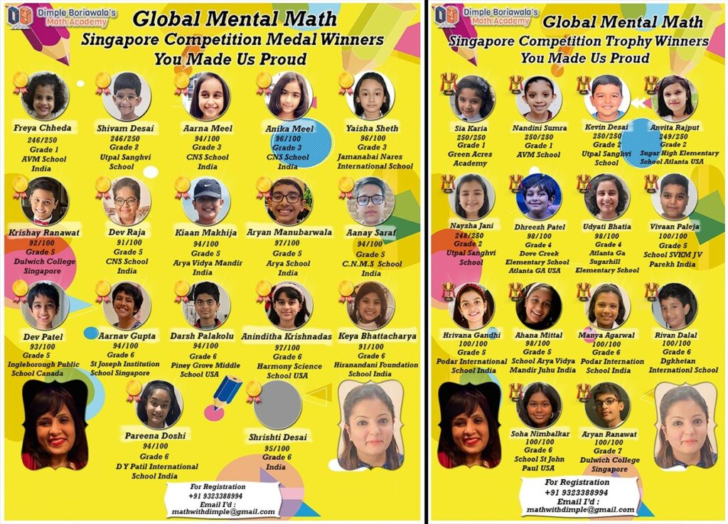 Online Math Tutor for Kids- Dimple Boriwala's Math Academy